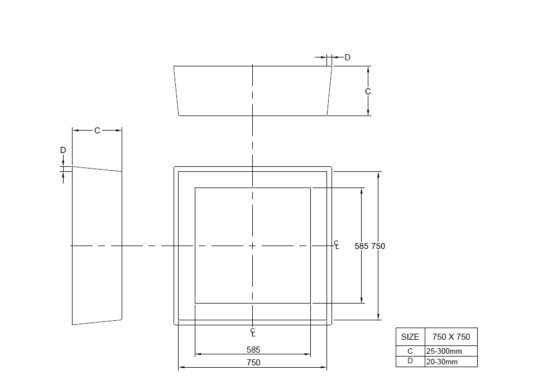 750 x 750 Collars - CASSETTE COLLARS